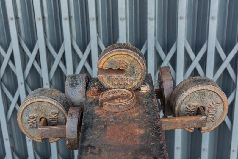 Weighing equipment stock photo. Image of weight, traditional - 48932018