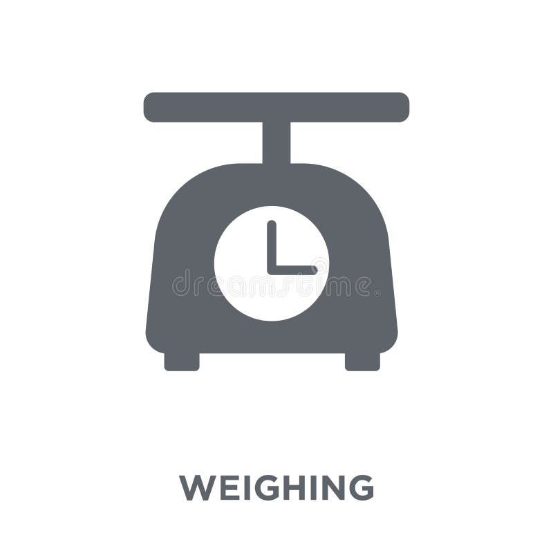 Weighing Icon. Trendy Flat Vector Weighing Icon on White Backgro Stock ...