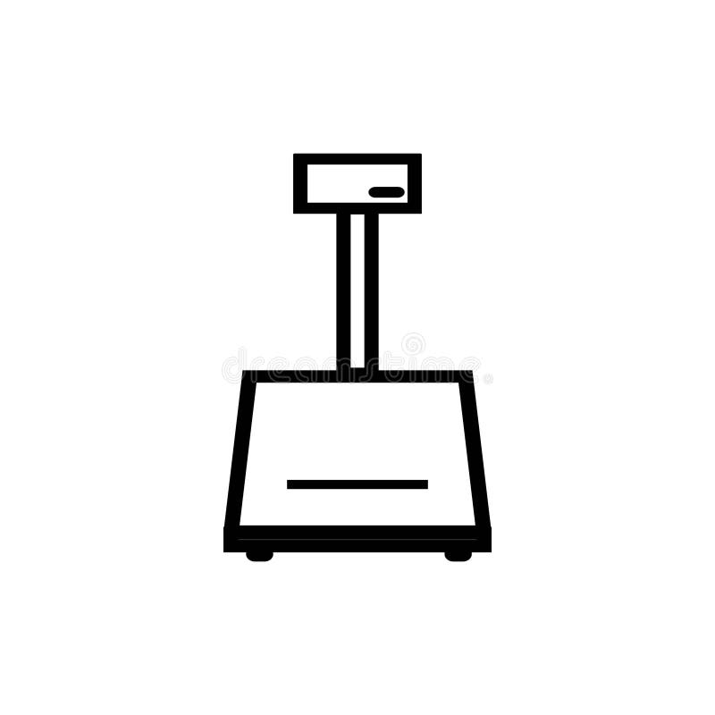 Weighing icon stock vector. Illustration of luggage - 282878353