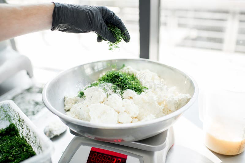 Weighing Ingredients for Baking Stock Photo - Image of green, baking ...