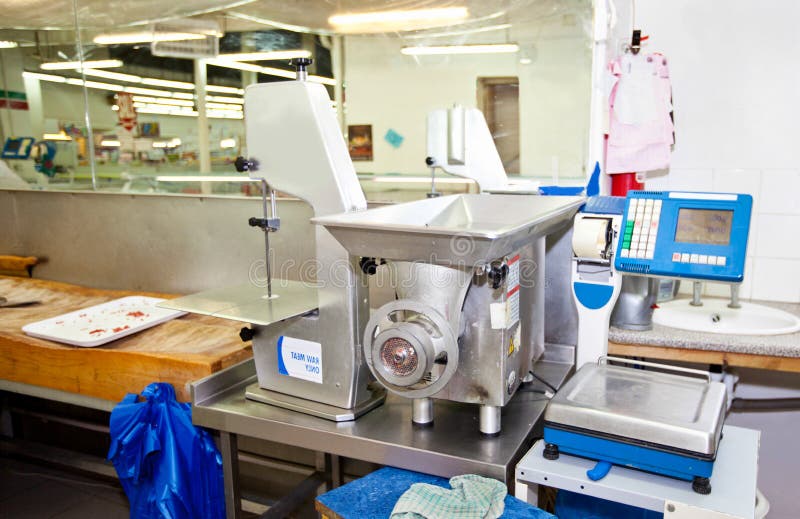Weighing Machine in Grocery Store Stock Image - Image of retail ...