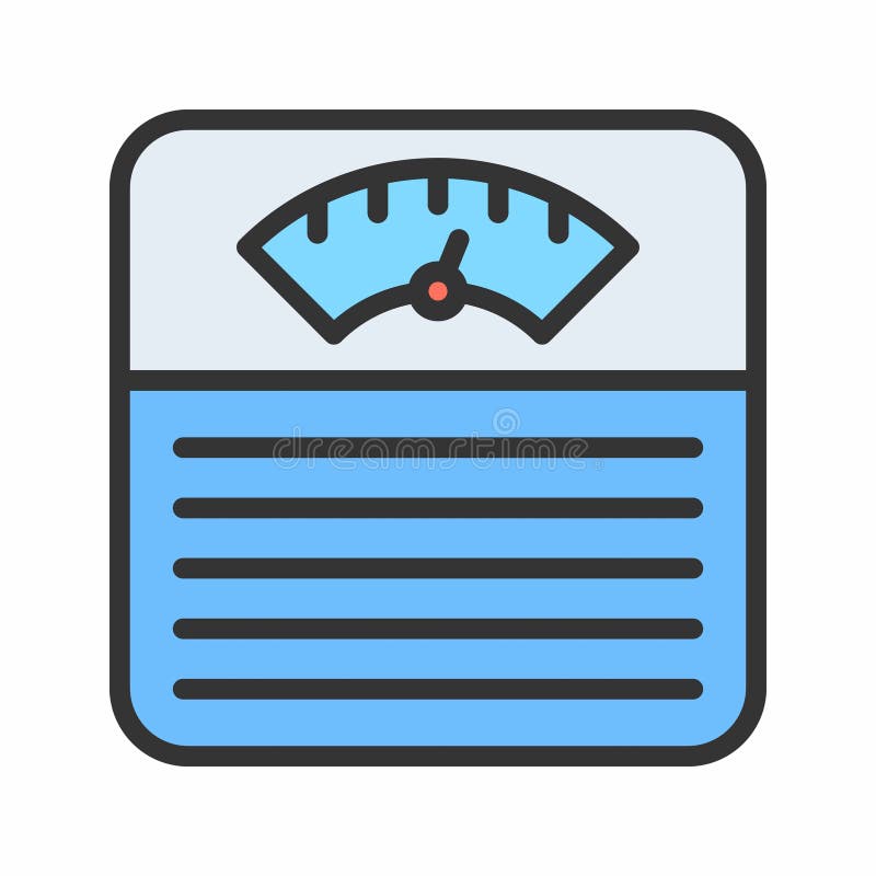 Weighing Machine Icon Vector Image. Stock Illustration - Illustration ...