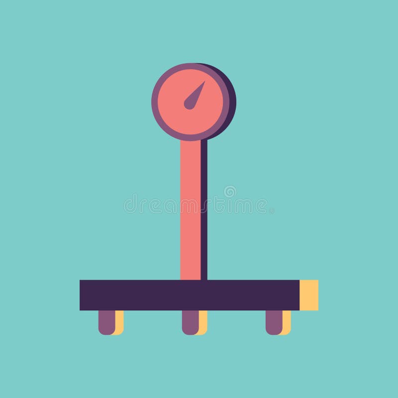 Weighing Machine. Vector Illustration Decorative Design Stock Vector ...