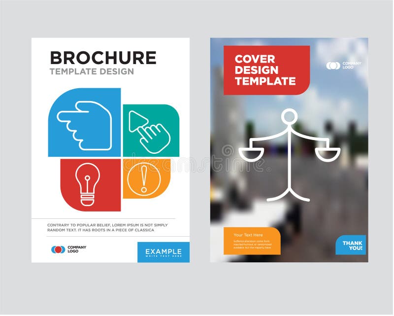 Weighing Scale Brochure Flyer Design Template Stock Illustration ...