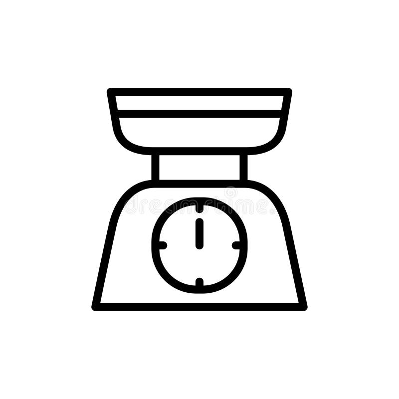 Weighing Scale Icon Vector on Trendy Design Stock Illustration ...