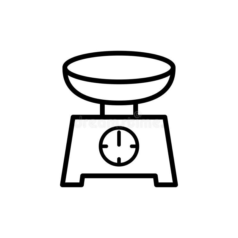 Weighing Scale Icon Vector on Trendy Design Stock Illustration ...