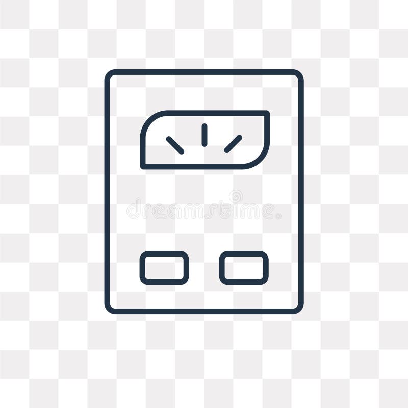 Weighing Scale Vector Icon Isolated on Transparent Background, L Stock ...