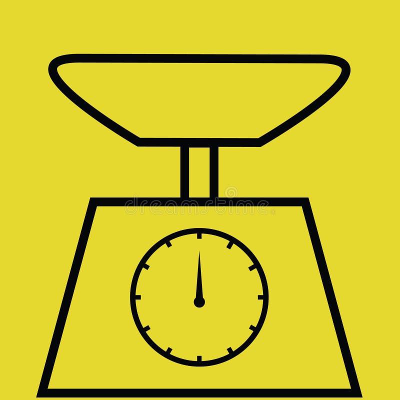Weighing Scale. Vector Illustration Decorative Design Stock Vector ...
