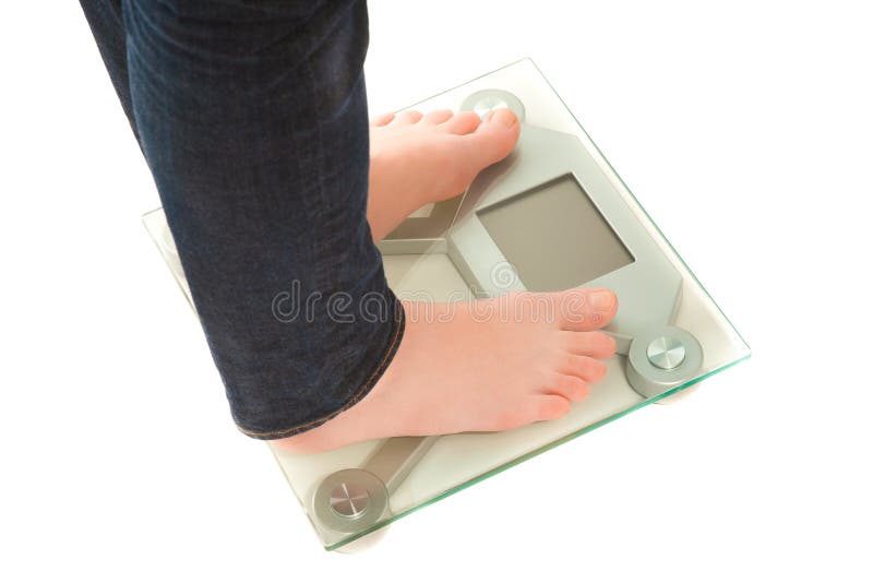 Weighing scales isolated stock image. Image of dieting - 14651485