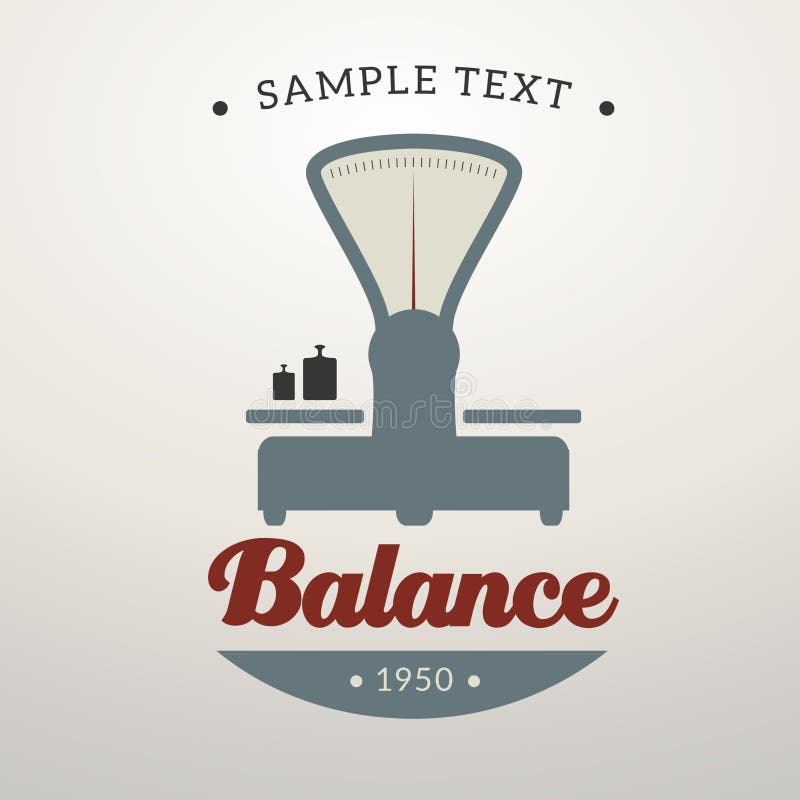 Weighing scales logo stock illustration. Illustration of scale - 76323824