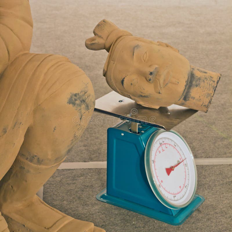 Weighing the Terracotta Warrior Editorial Photography - Image of ...