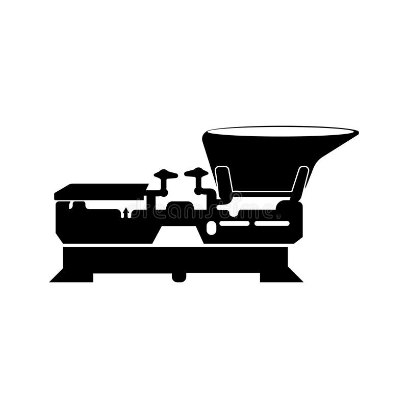 Weighing Vector Icon Illustration Template Design Stock Vector ...