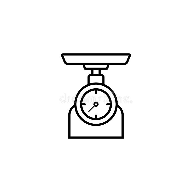 Weighing vector icon stock vector. Illustration of integrity - 258179748