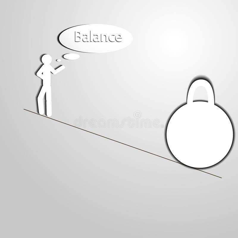 Weight balance stock illustration. Illustration of decisions - 44123969