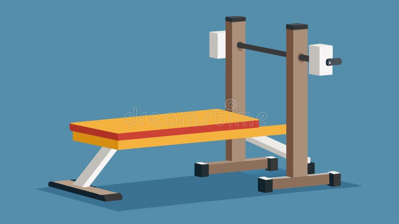 A Weight Bench with Adjustable Height and Support Bars for Individuals ...