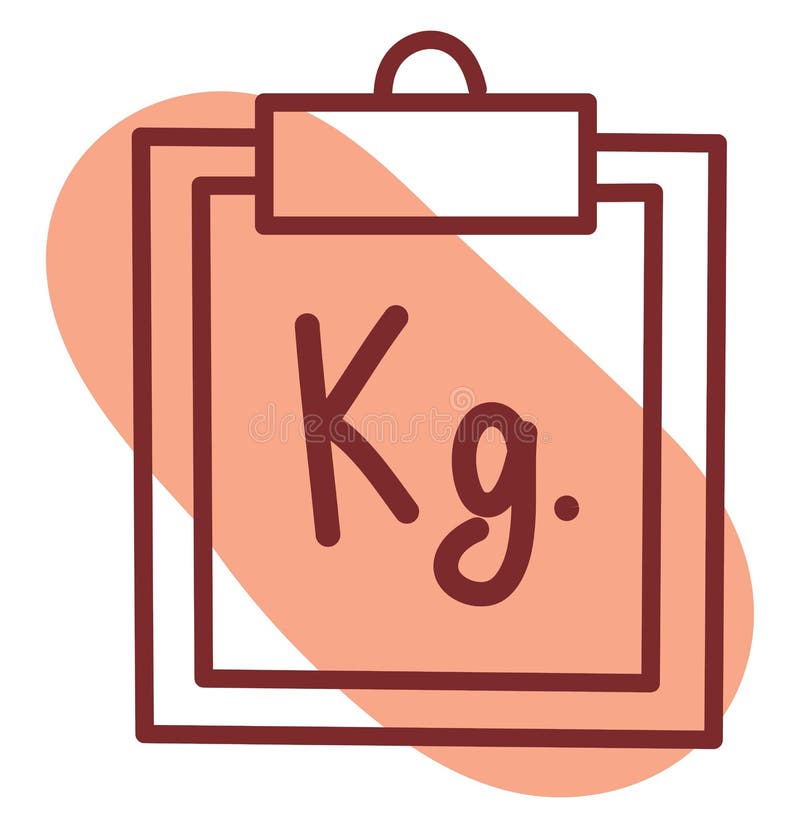 Weight chart, icon stock vector. Illustration of measuring - 261367086