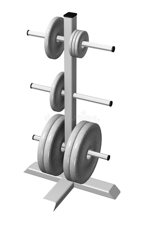 3d render of weight holder stock illustration. Illustration of hand ...