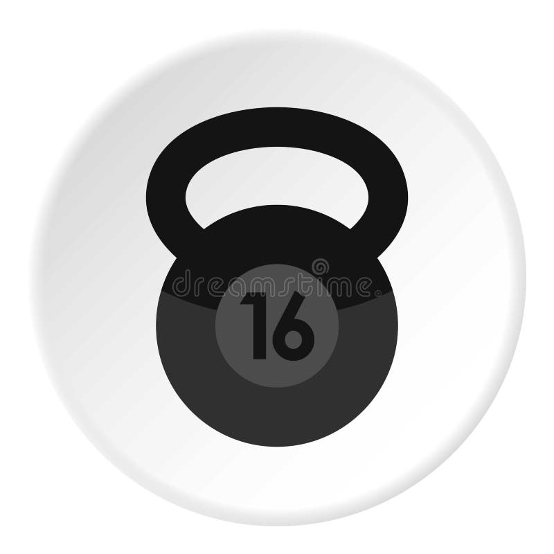 Weight icon circle stock vector. Illustration of iron - 95329088