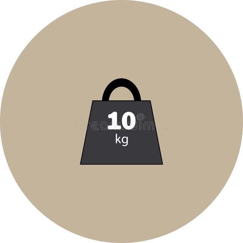 Weight Icon, Kilo Symbol, Mass Stock Vector - Illustration of dumbbell ...