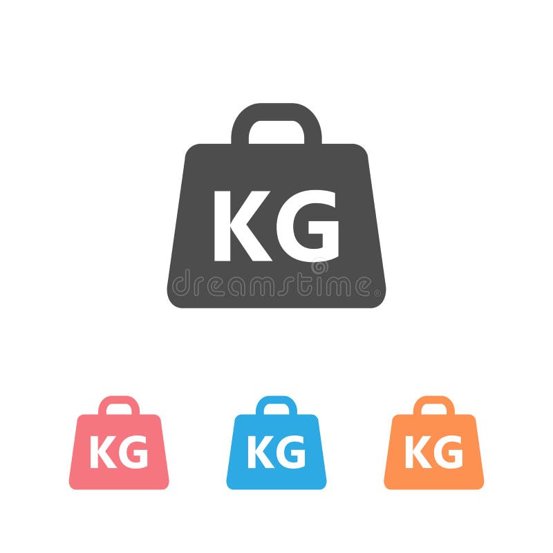 Weight Icon Set on White Vector Illustration Stock Vector ...