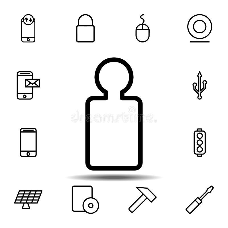 Weight Icon. Simple Thin Line, Outline Vector Element of Minimalistic, Web Icons Set for UI and ...