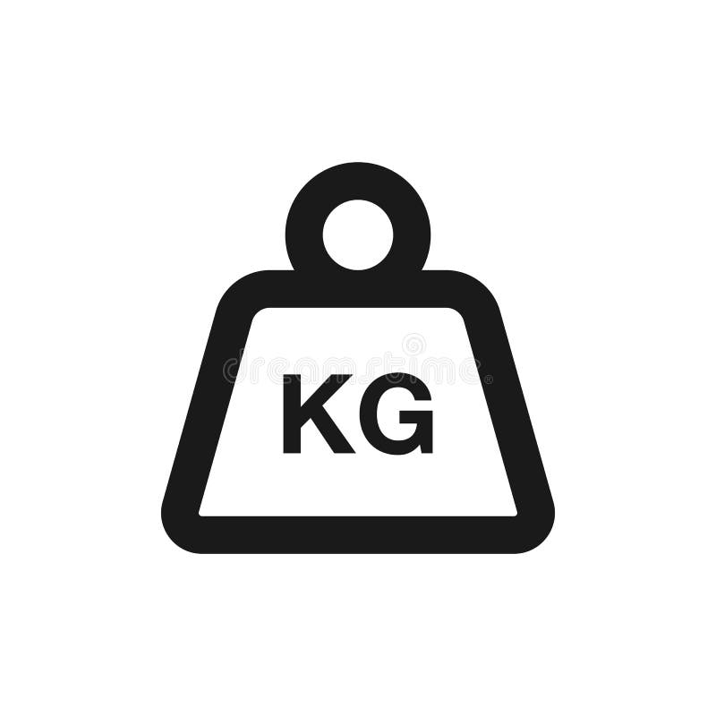 Weight Icon Vector. Scale and Kilogram Symbol Stock Vector ...