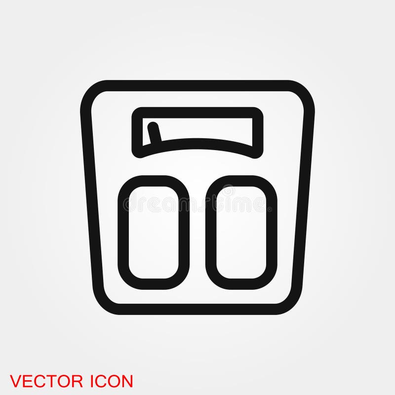 Weight Icon Vector Sign Symbol for Design Stock Illustration ...