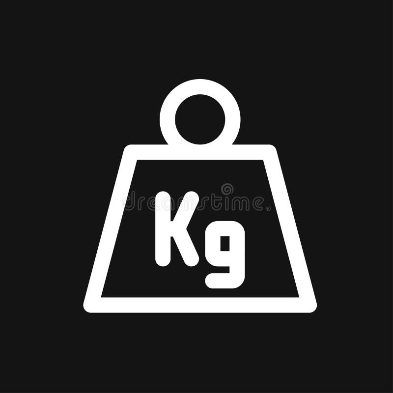 Weight Icon Vector Sign Symbol for Design Stock Illustration ...