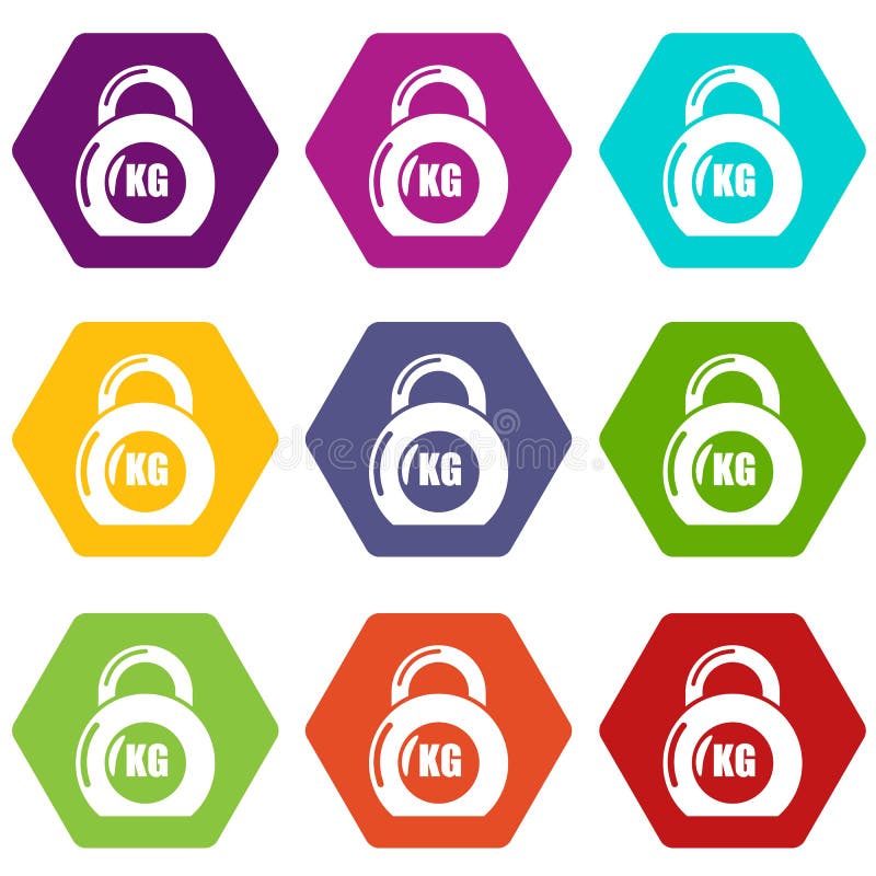 Weight icons set 9 vector stock vector. Illustration of tape - 115413866