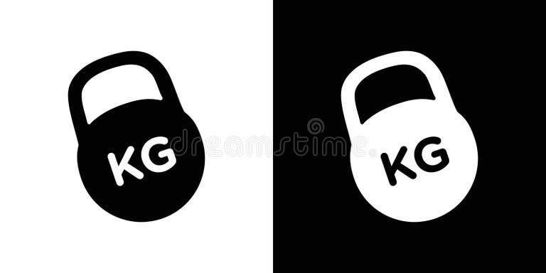 Weight Kilogram Icon Isolated Flat Vector in Outline Stock Vector ...