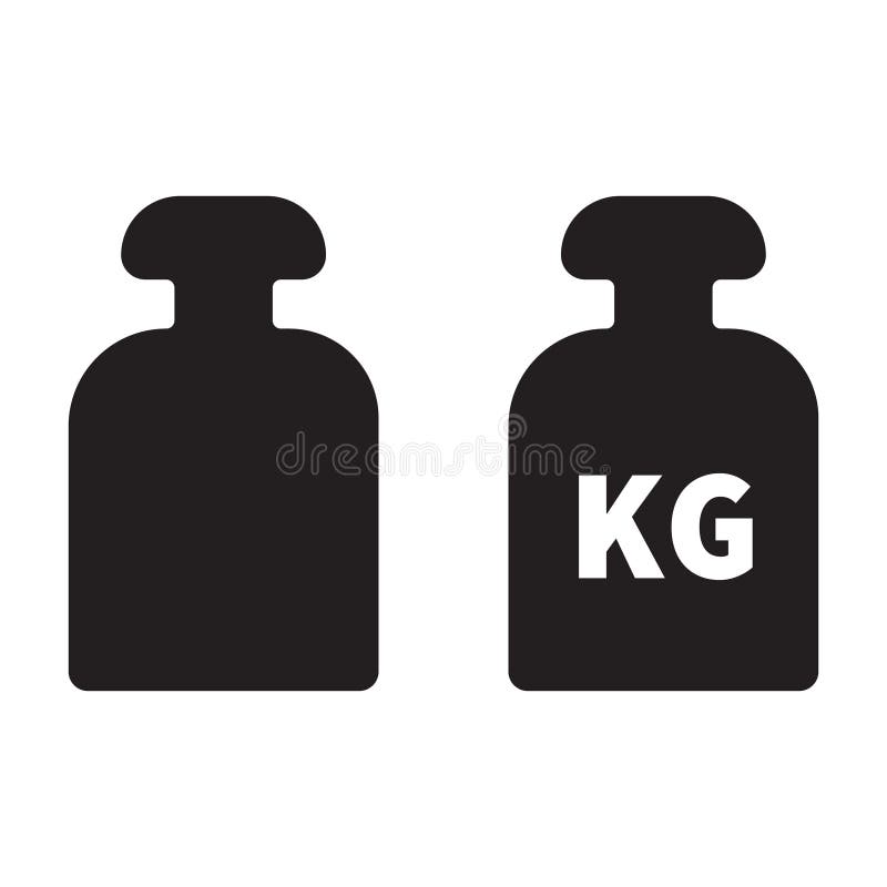Weight Kilogram Icon Vector Isolated Stock Illustration - Illustration ...