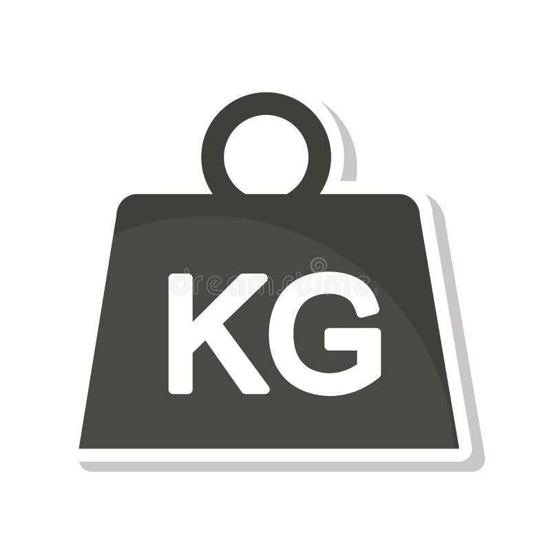 Kilogram, Kilo, Kg, Weight Vector Illustration, Set of Simple Editable ...