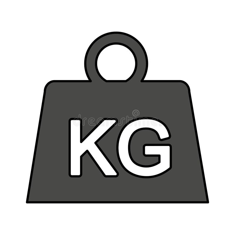 Weight Kilogram Isolated Icon Stock Illustration - Illustration of kilo ...