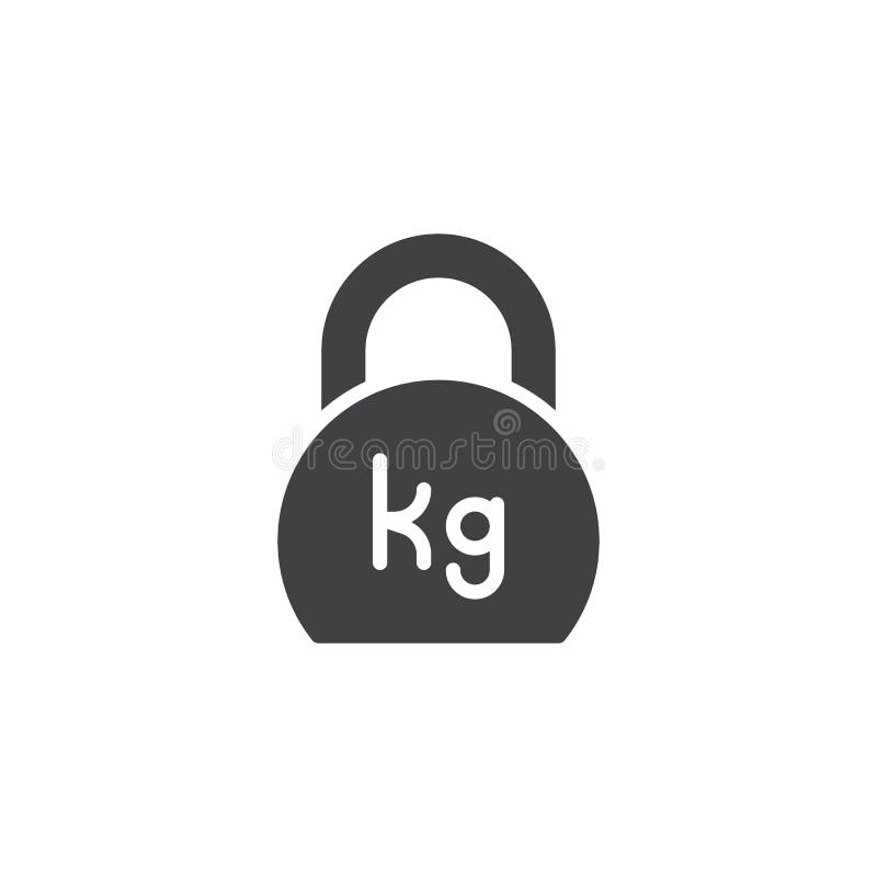 Weight Kilogram Vector Icon Stock Vector - Illustration of icon, mass ...