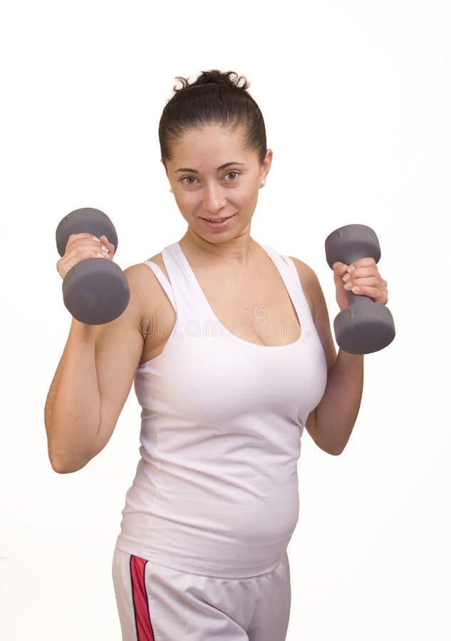 Weight Lifter stock photo. Image of dumbell, curl, fitness - 4186160