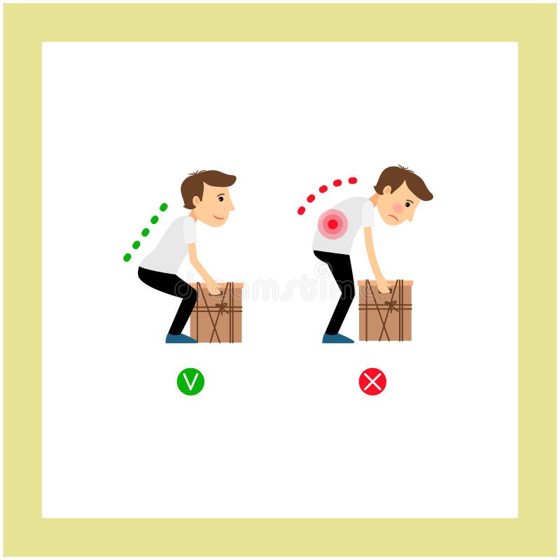 Good Bad Posture Cartoon Stock Illustrations – 343 Good Bad Posture ...