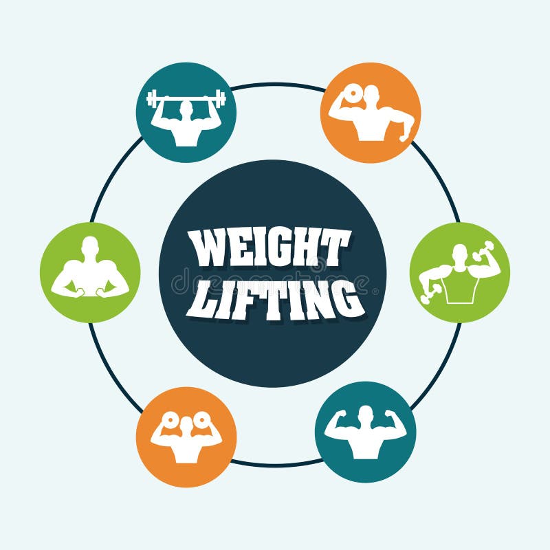 Weight lifting design stock vector. Illustration of heavy - 44930030