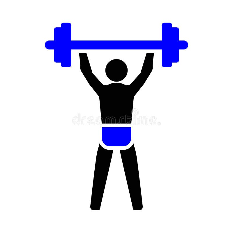 Weight Lifting Exercise Icon Stock Illustration - Illustration of icon ...