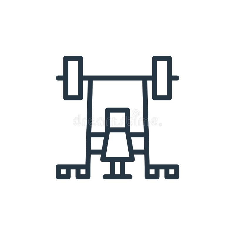 Weight Lifting Icon Vector from Sports Concept. Thin Line Illustration ...
