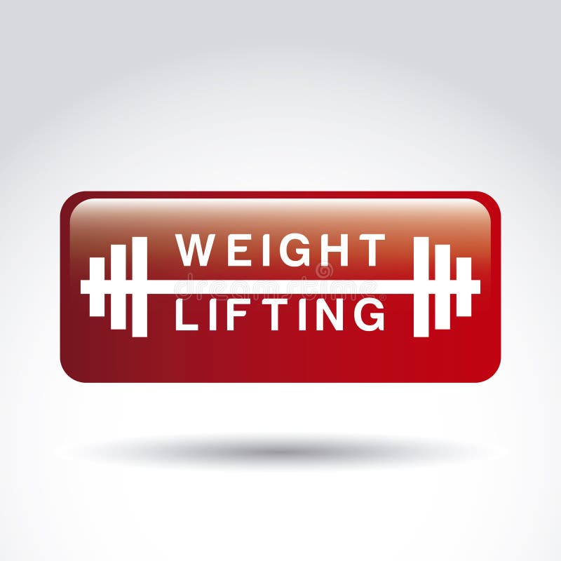 Weight lifting woman stock vector. Illustration of concept - 92559882