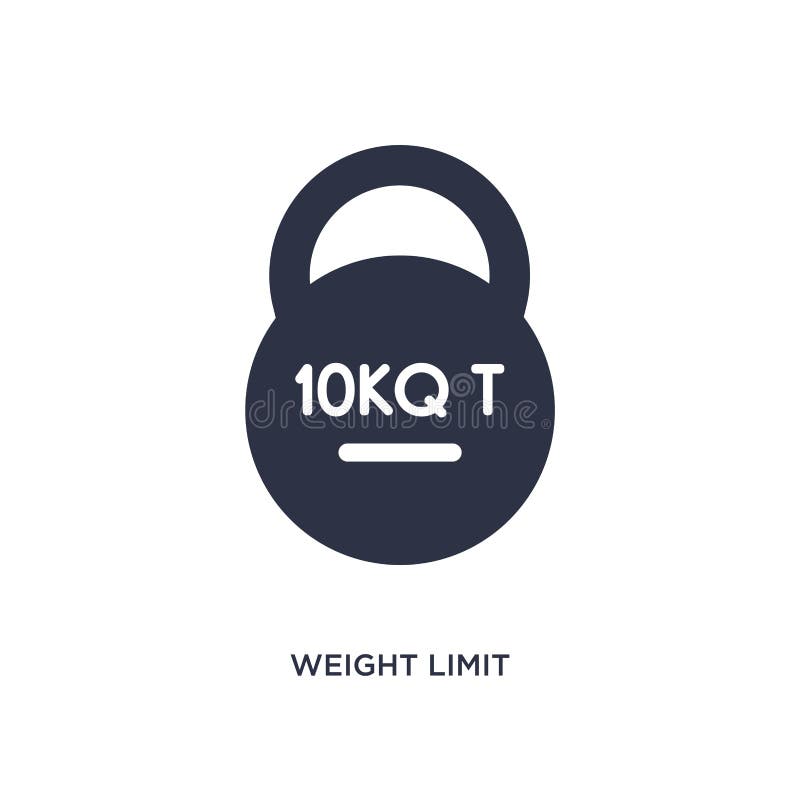 Weight Limit Icon on White Background. Simple Element Illustration from ...