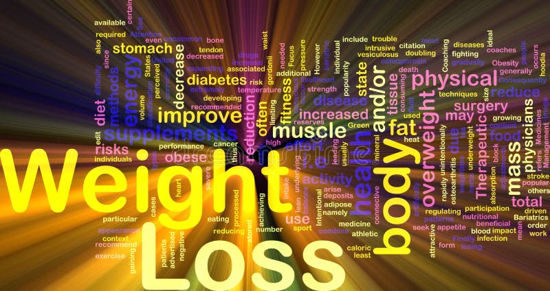 Weight Loss Background Concept Glowing Stock Illustration ...