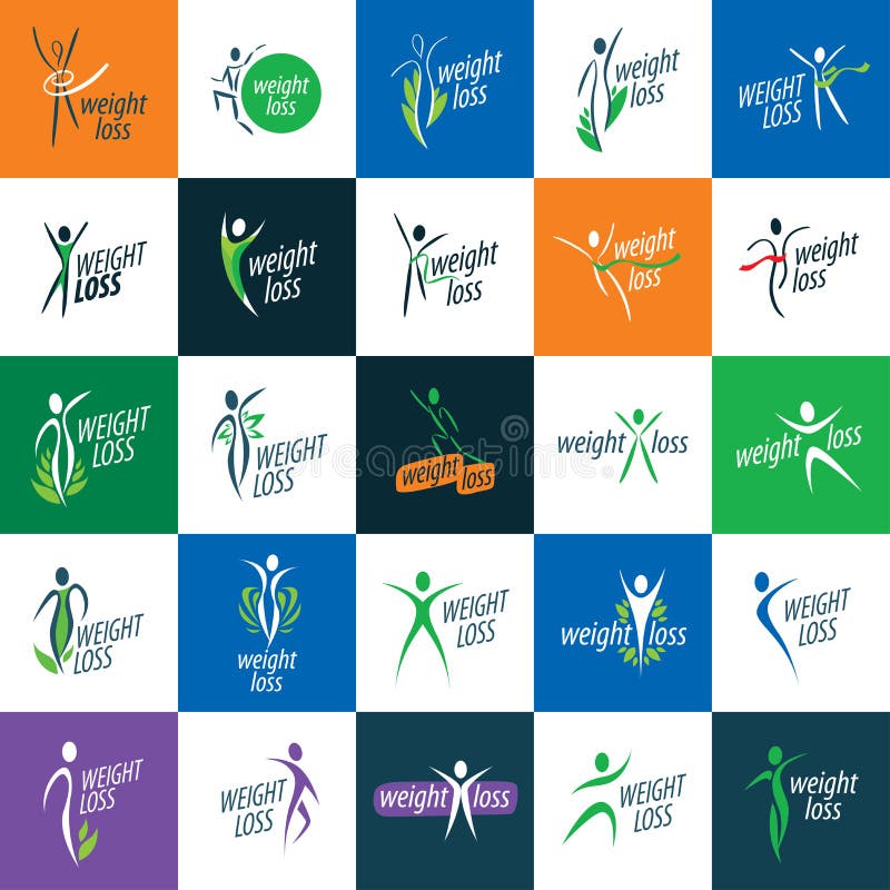 Weight loss icons stock vector. Illustration of measure - 89452969