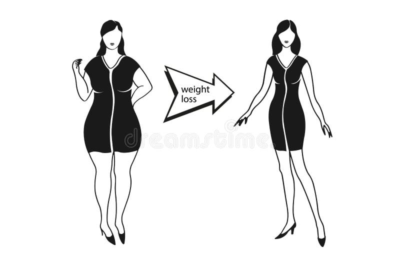 Weight loss stock vector. Illustration of drawn, loss - 216033533