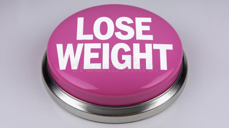Weight Loss Motivation Button Stock Image - Image of effort, reduction ...