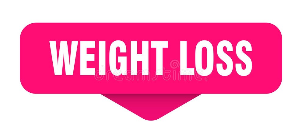 Weight Loss Sticker. Weight Loss Sign on Transparent Background Stock ...