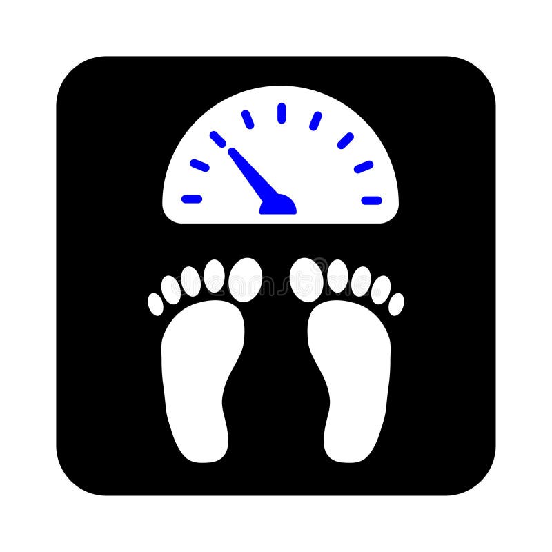 Weight machine Icon stock vector. Illustration of designed - 346918312