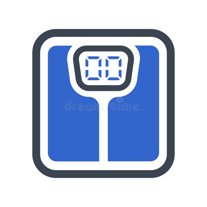 Weight machine Icon stock vector. Illustration of loss - 188064302