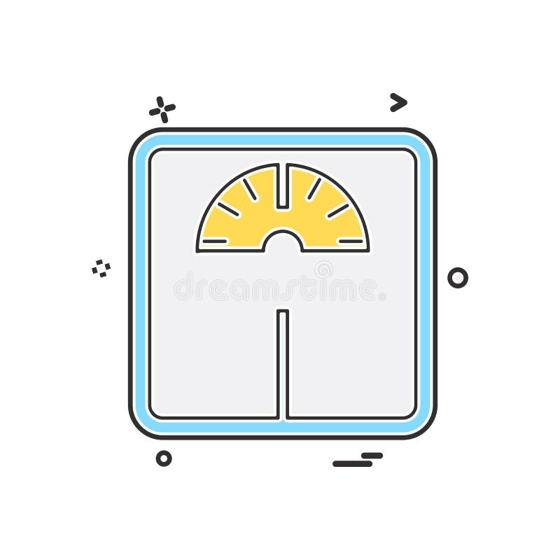 Weight Machine Icon Design Vector Stock Vector - Illustration of ...