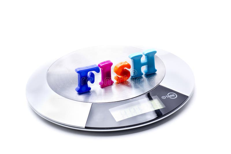 Weight measure fish stock image. Image of machine, kitchen - 34047349